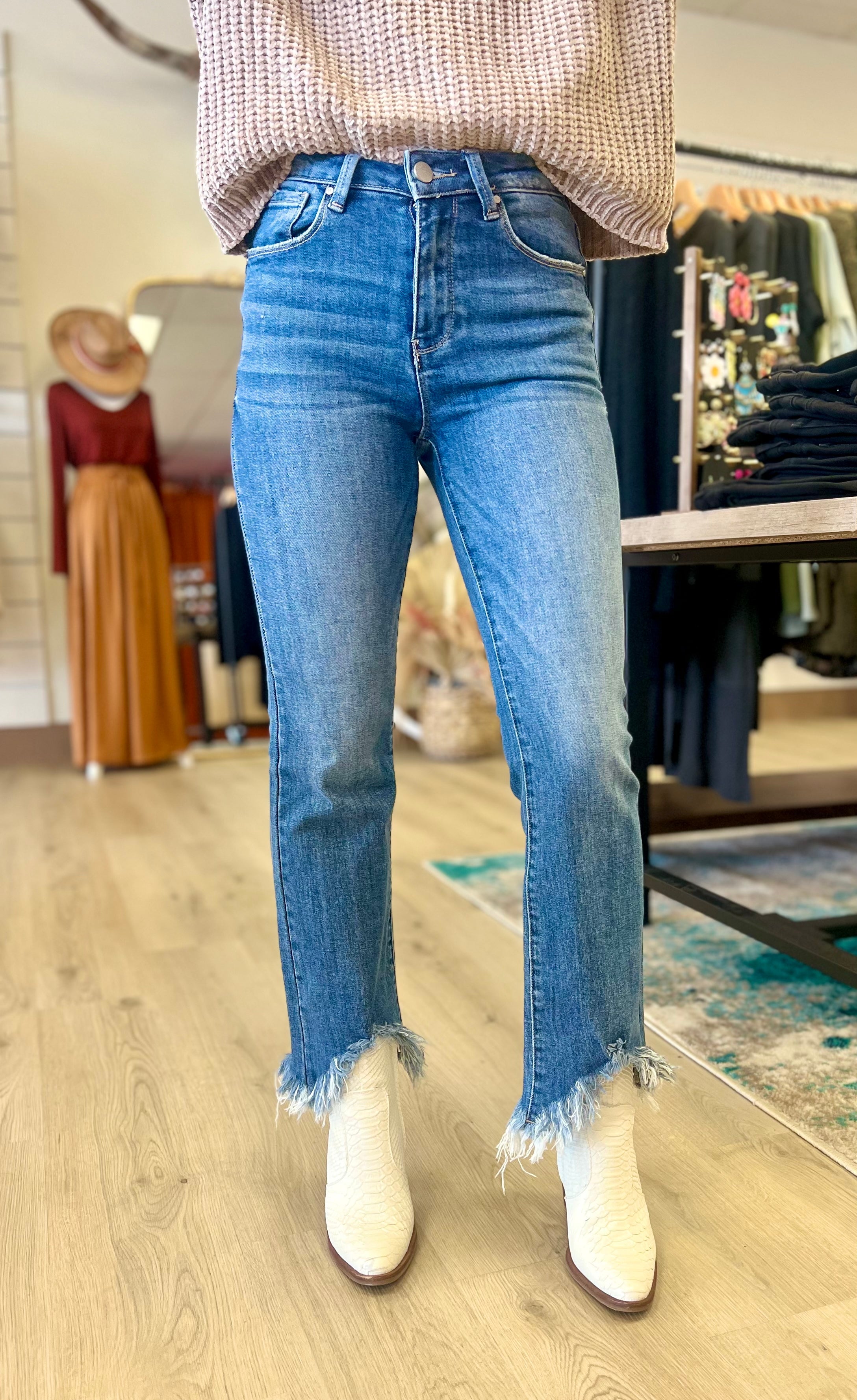 Addy High Rise Risen Jeans | Southern Trade Co, LLC